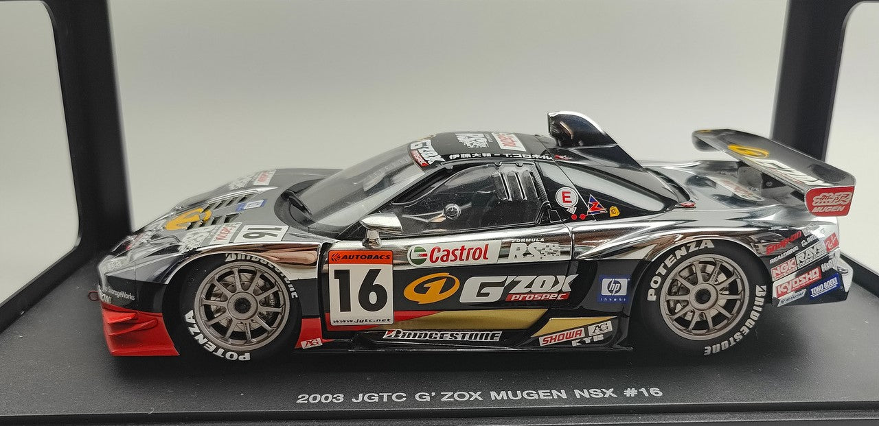 1:18 Honda NSX #16 G'Zox Mugen - 2003 - Japan Grand Touring Car Champi – Echuca Scale Model Cars