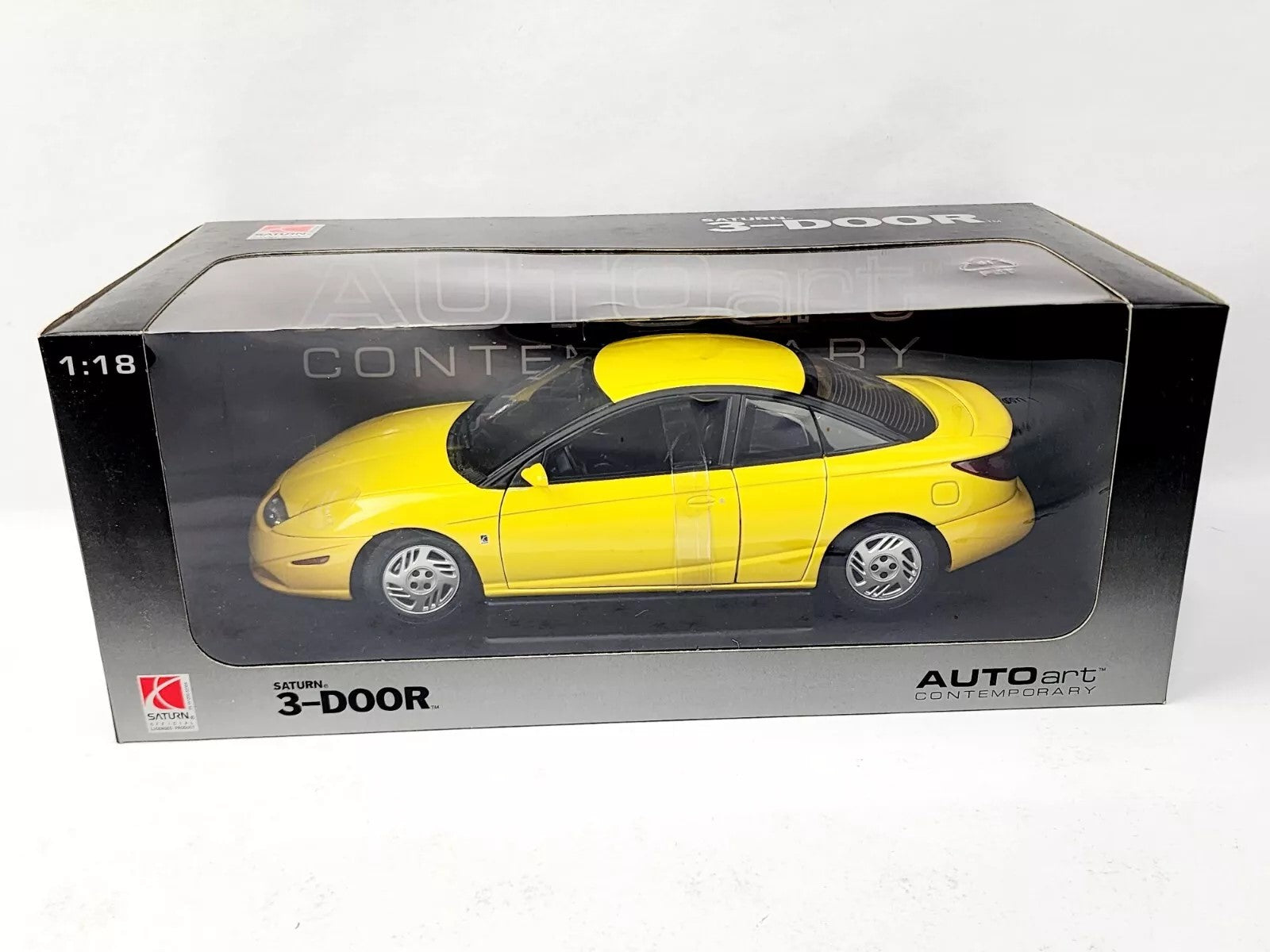 1:18 Saturn 3-Door Coupe - Yellow – Echuca Scale Model Cars