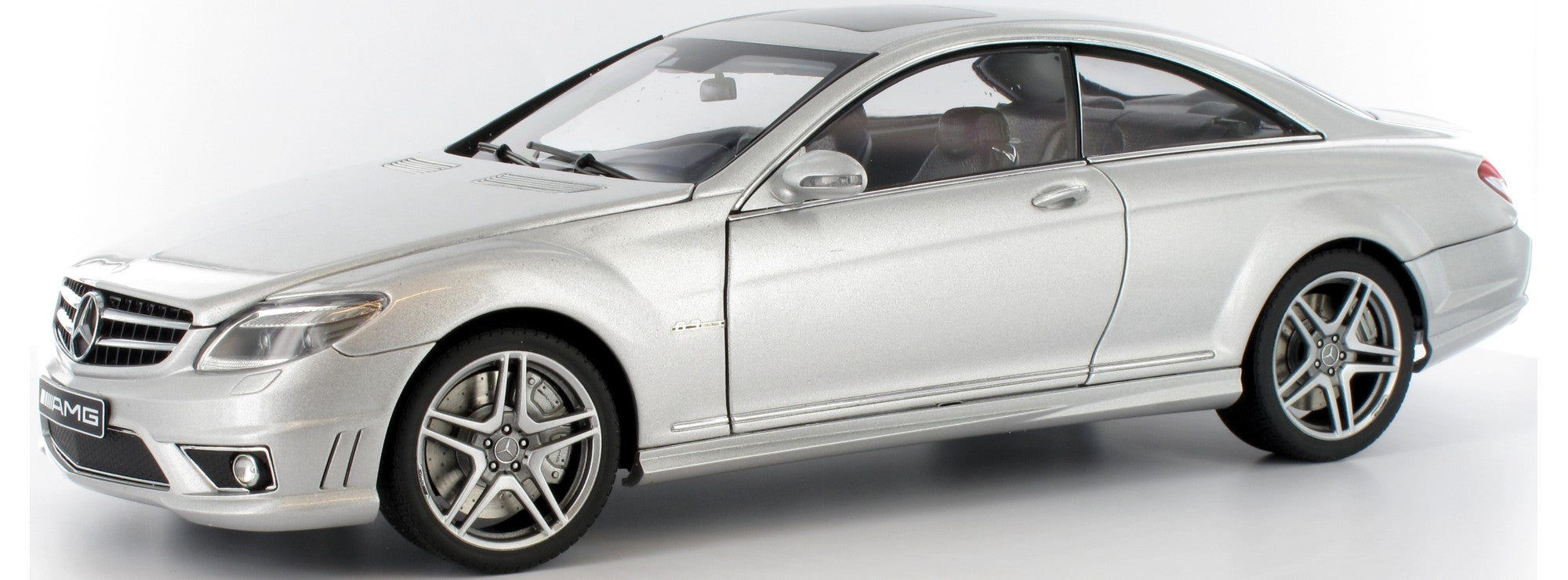 1:18 Mercedes-Benz CL63 AMG - Silver – Echuca Scale Model Cars