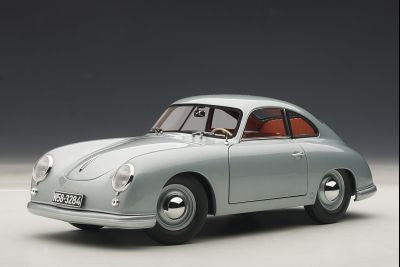 1:18 Porsche 356 Coupe - Fish Silver Grey – Echuca Scale Model Cars