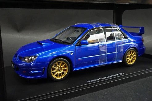 1:18 Subaru Impreza WRX Sti - 2006 - Blue – Echuca Scale Model Cars