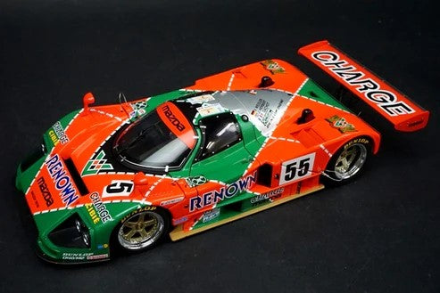 1:18 Mazda 787B #55 - 1991 - LeMans Winner - Mazdaspeed - Johnny Herbe – Echuca Scale Model Cars