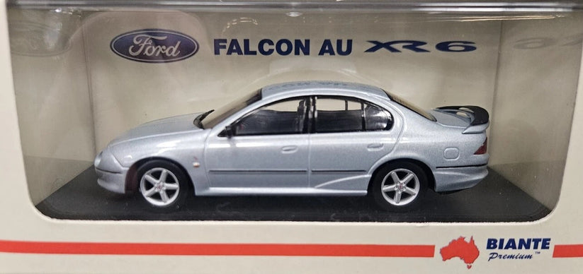 1:43 Ford AU Falcon XR6 - Liquid Silver – Echuca Scale Model Cars