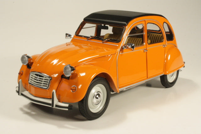 1:18 Citroen 2CV - 1976 - Orange – Echuca Scale Model Cars